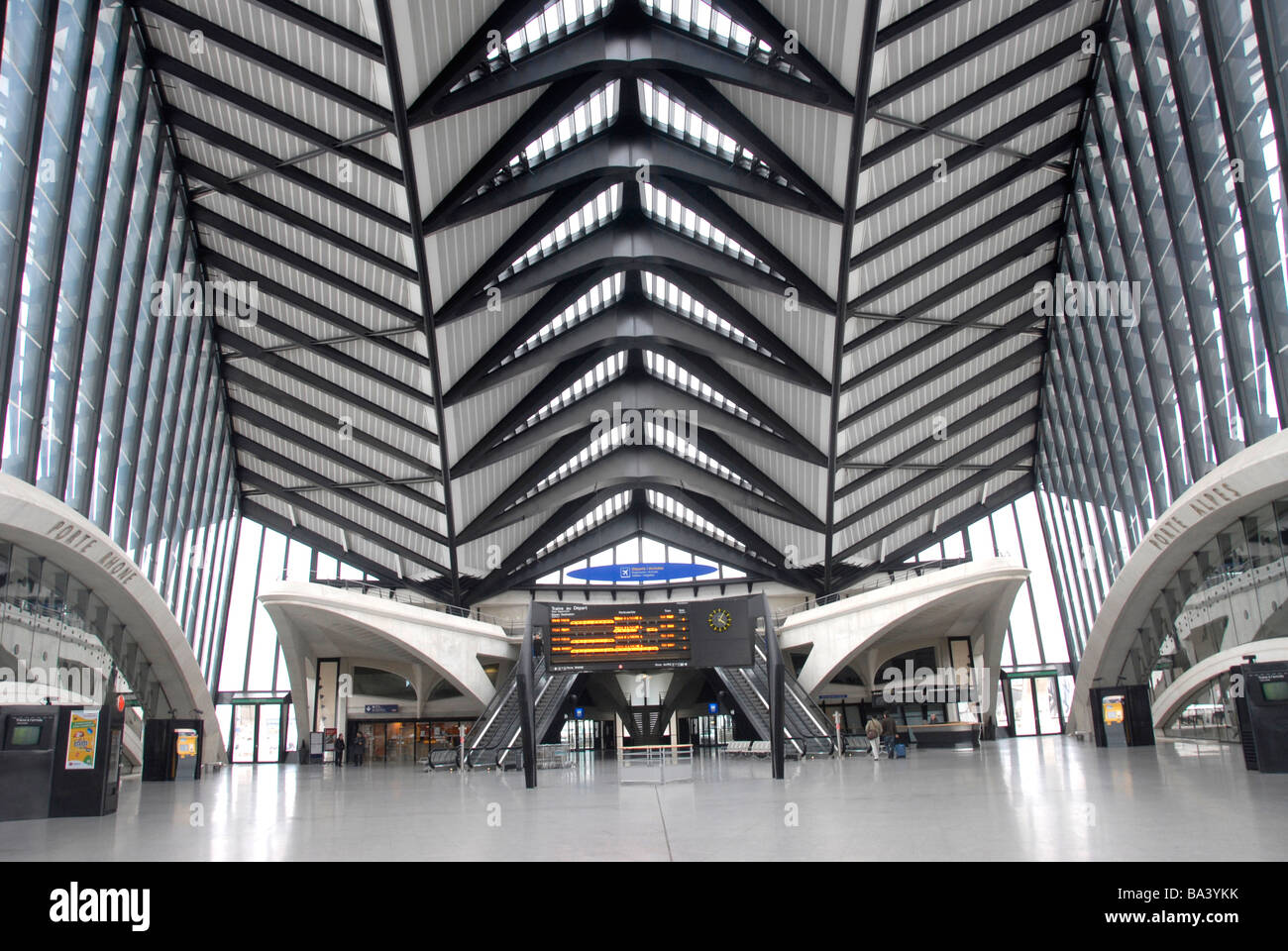 TGV railway station, Saint Exupery airport, Lyon Satolas, France Stock ...