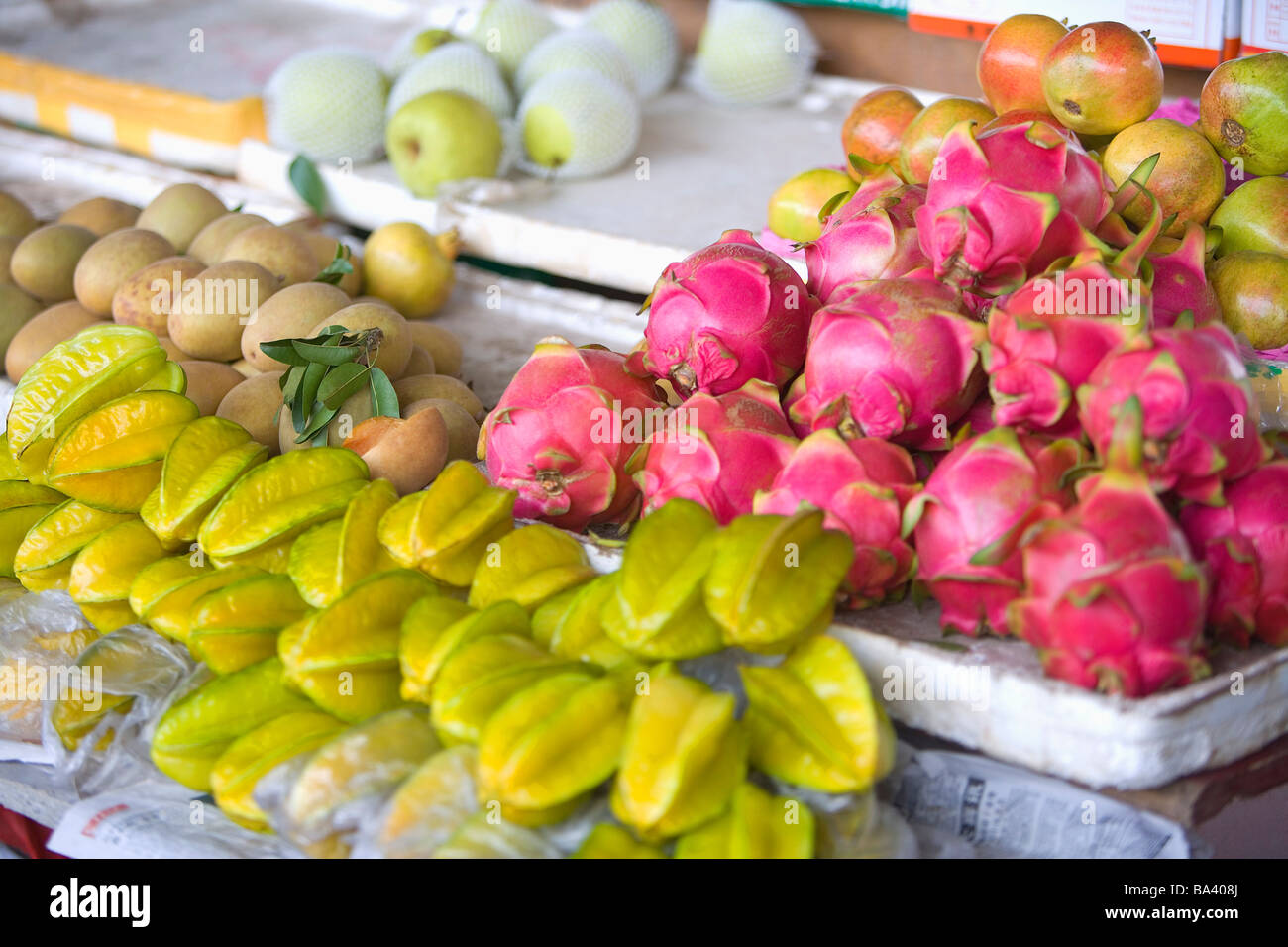 China Guangdong Guangzhou assorted fruit Stock Photo - Alamy