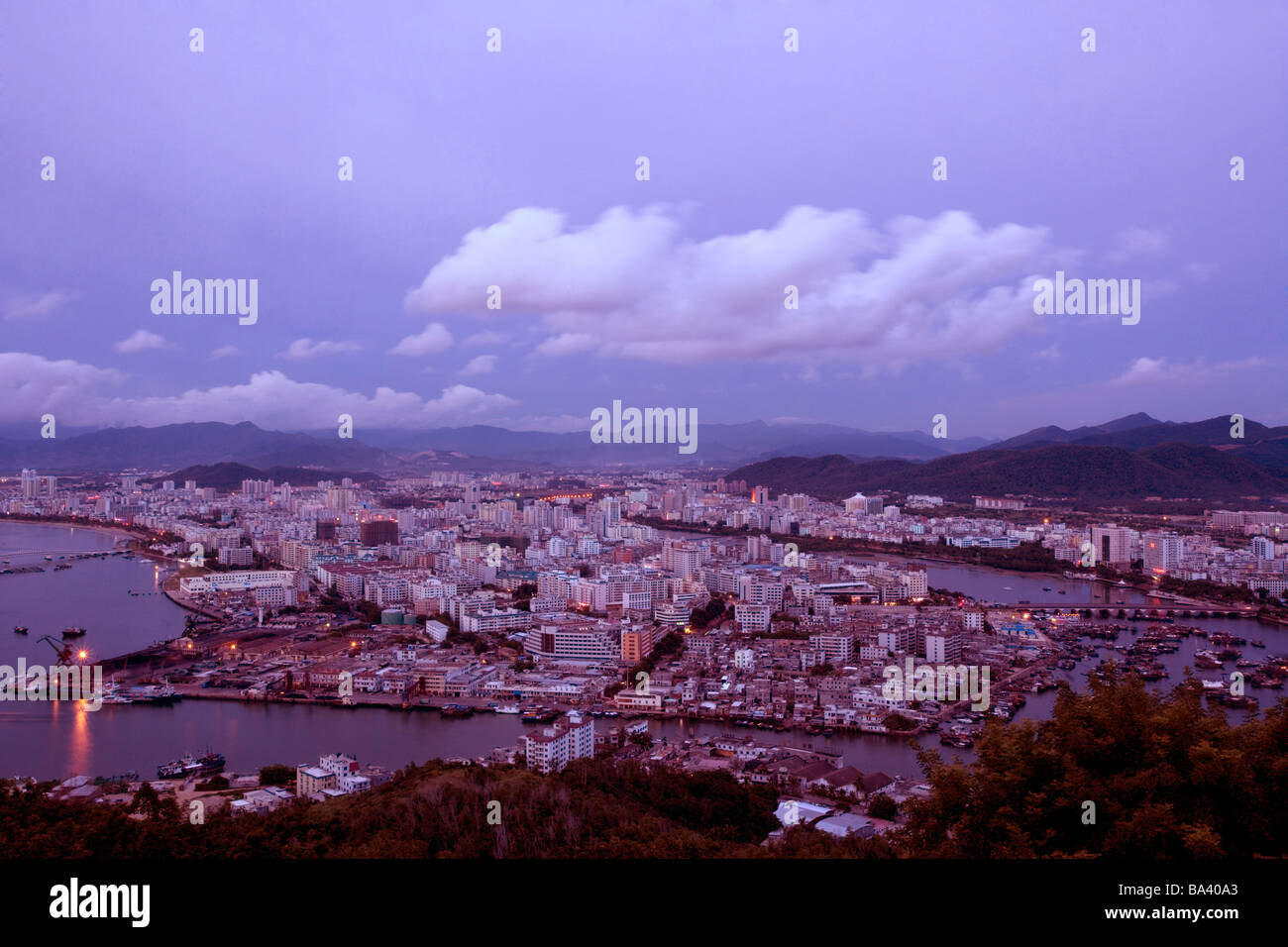 Asia China Hainan Island Sanya city Cityscape Stock Photo - Alamy