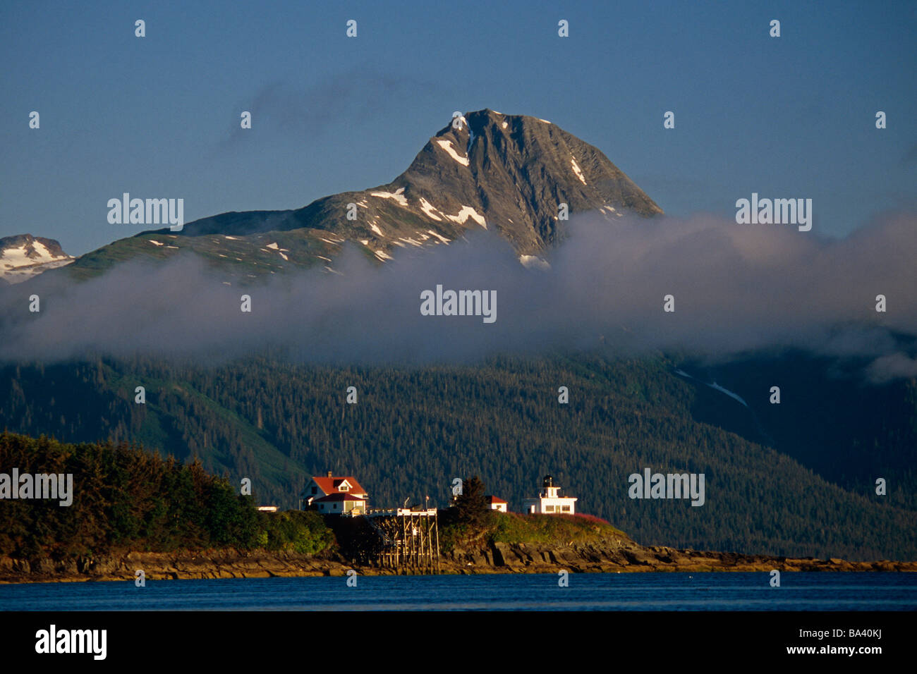 Point Retreat Lighthouse on Saginaw Channel Mansfield Peninsula ...