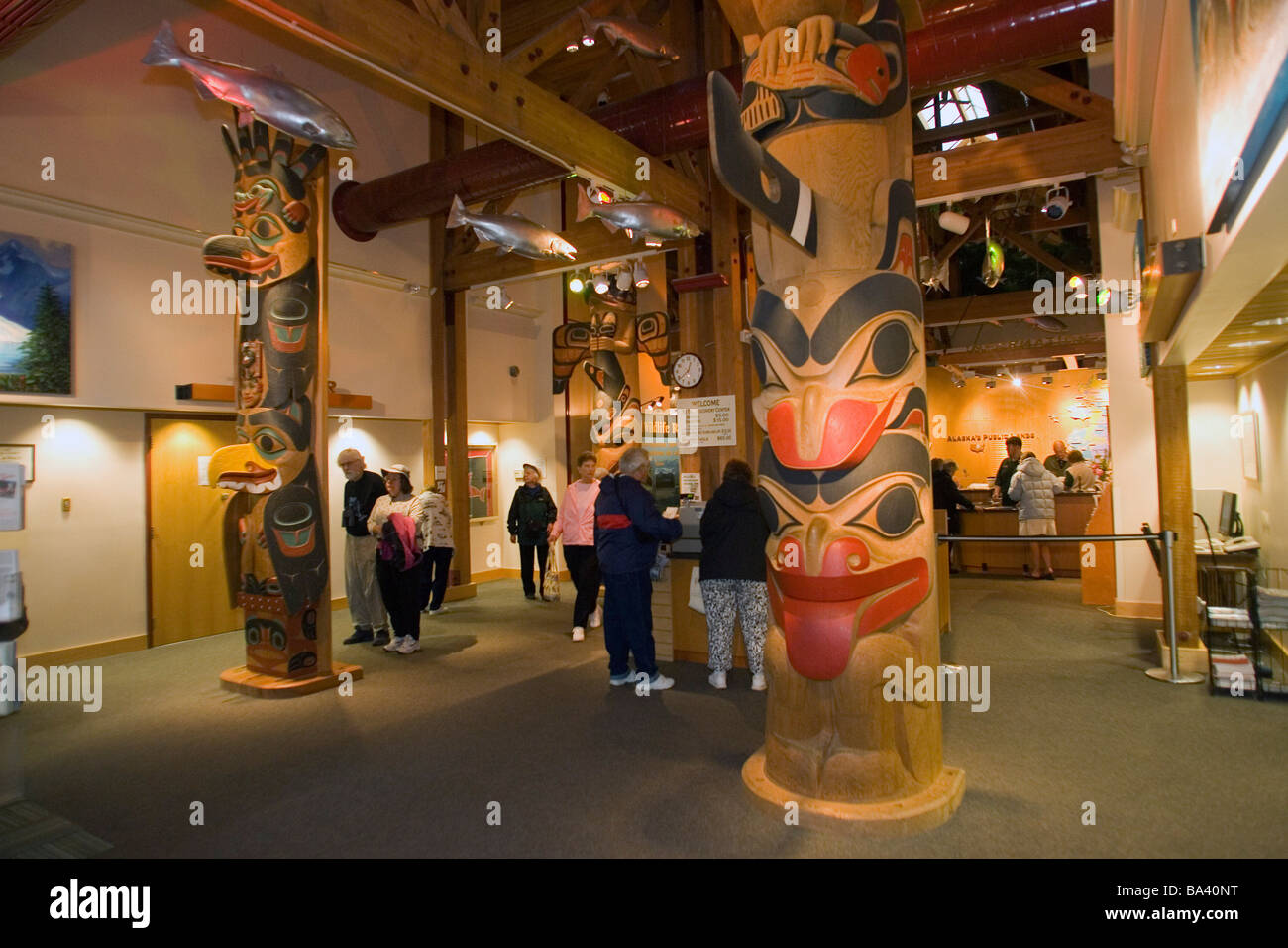 Visitors enjoy Southeast Alaska Discovery Center Ketchikan Alaska US ...
