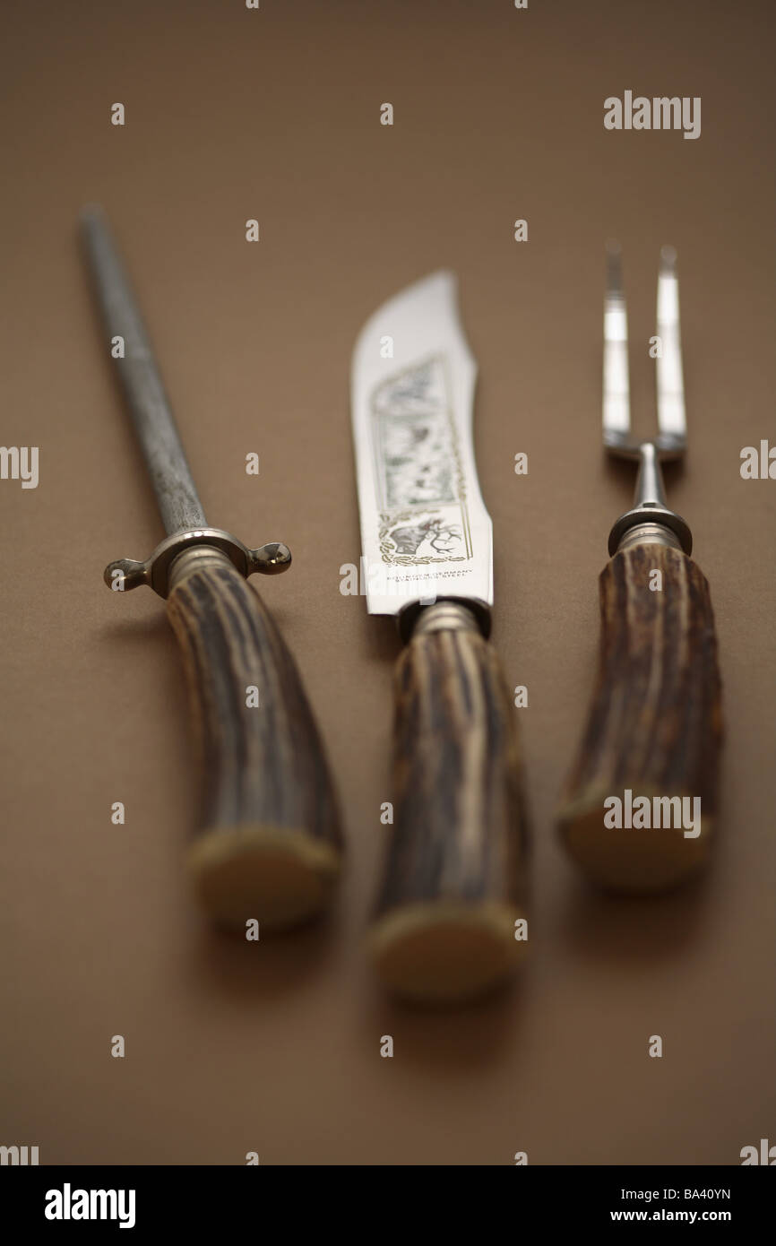 Stag horn grips hi-res stock photography and images - Alamy
