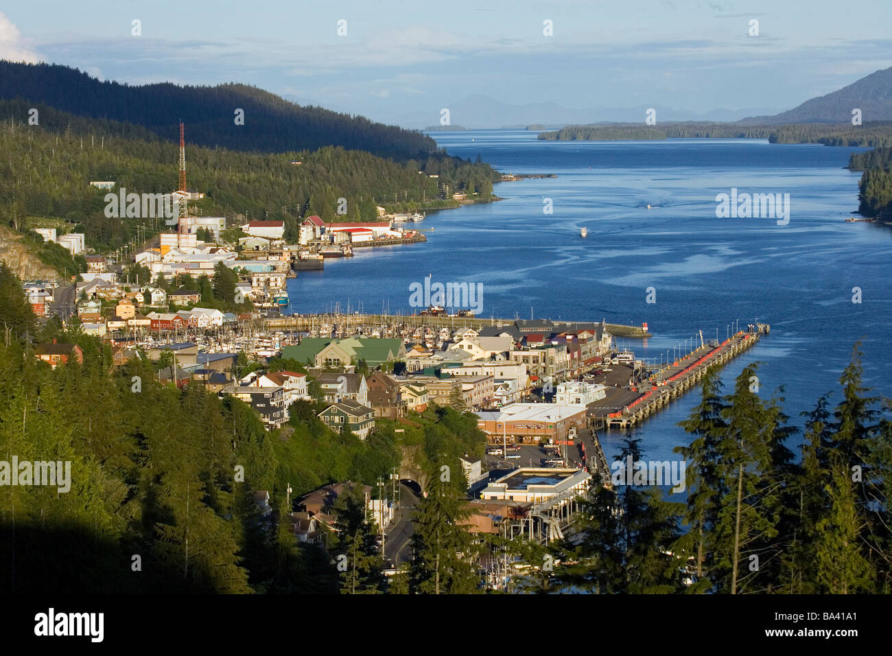 Overview of the port facilities of Ketchikan Alaska Southeast Summer ...