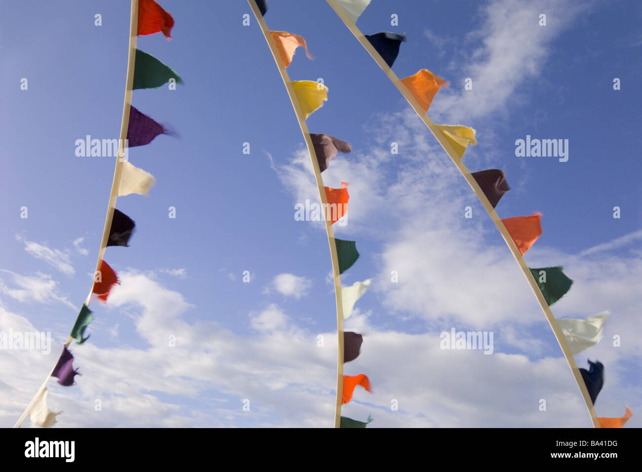 Strings of flags hi-res stock photography and images - Alamy
