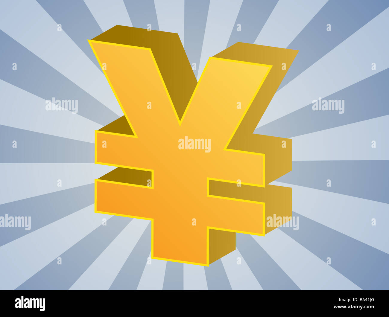 Yen currency japanese money symbol isometric illustration Stock Photo ...