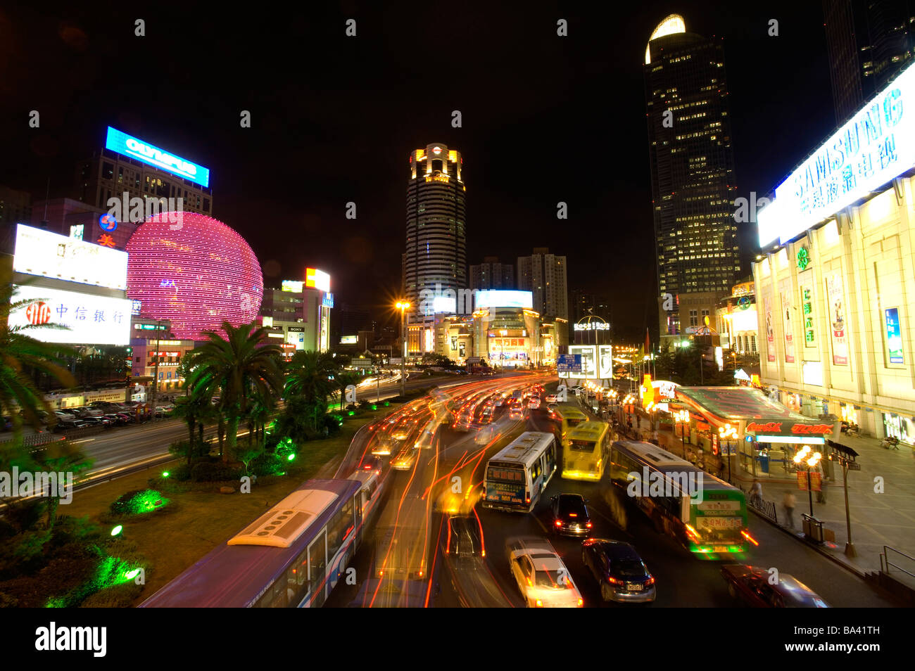 Xujiahui night shanghai hi-res stock photography and images - Alamy