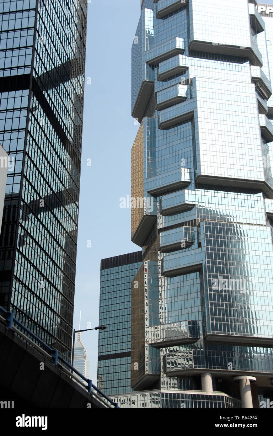 Lippo Centre , modern buildings, Hong Kong island, China Stock Photo ...