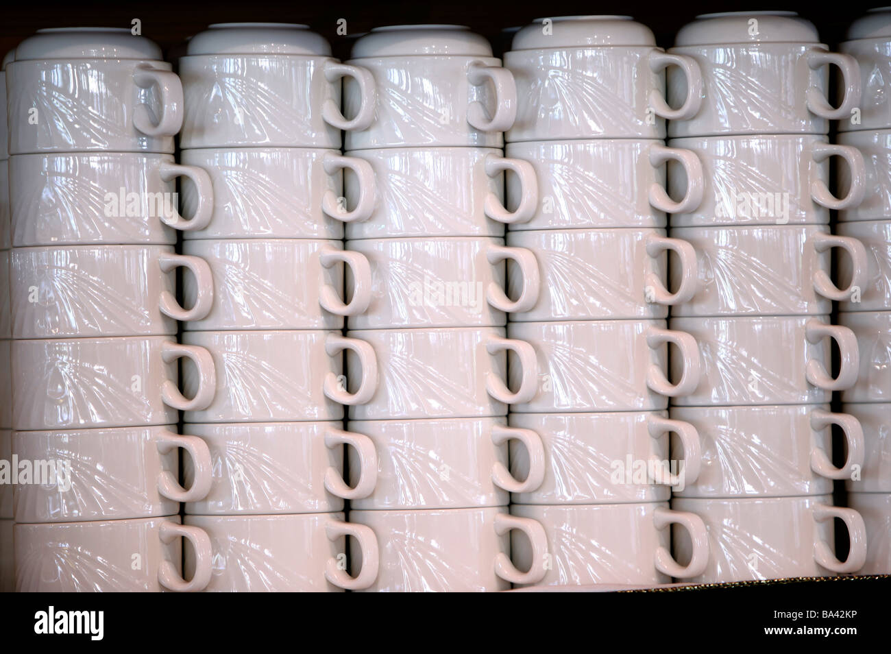 Coffee cups full frame Stock Photo - Alamy