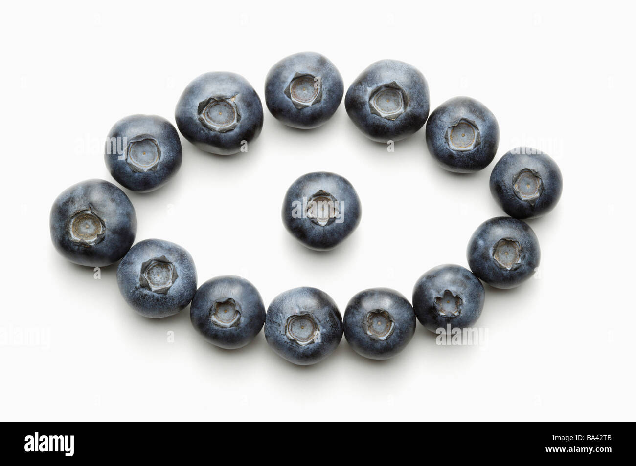 Blueberries in shape of eye Stock Photo - Alamy