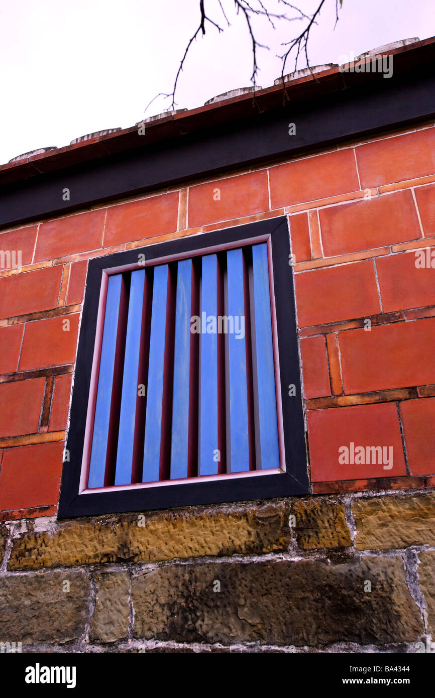 Asia Taiwan Jinguangfu House Wall with window Stock Photo - Alamy