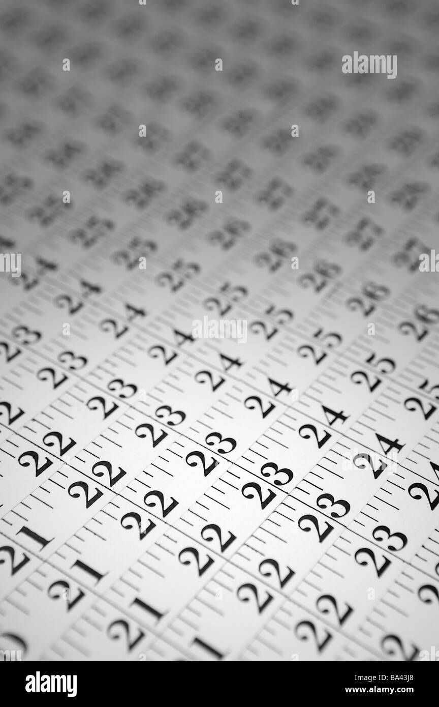 Paper with number Stock Photo - Alamy