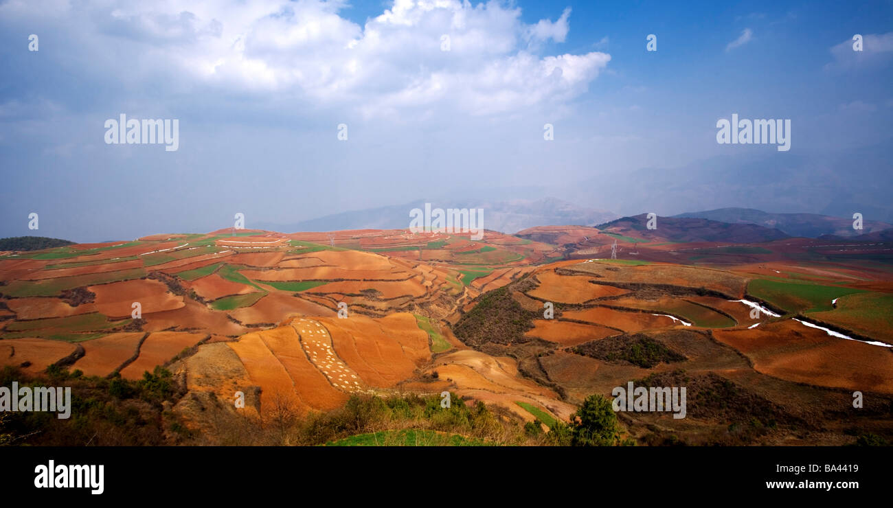 China Yunnan Province Dongchuan Red Land Stock Photo - Alamy