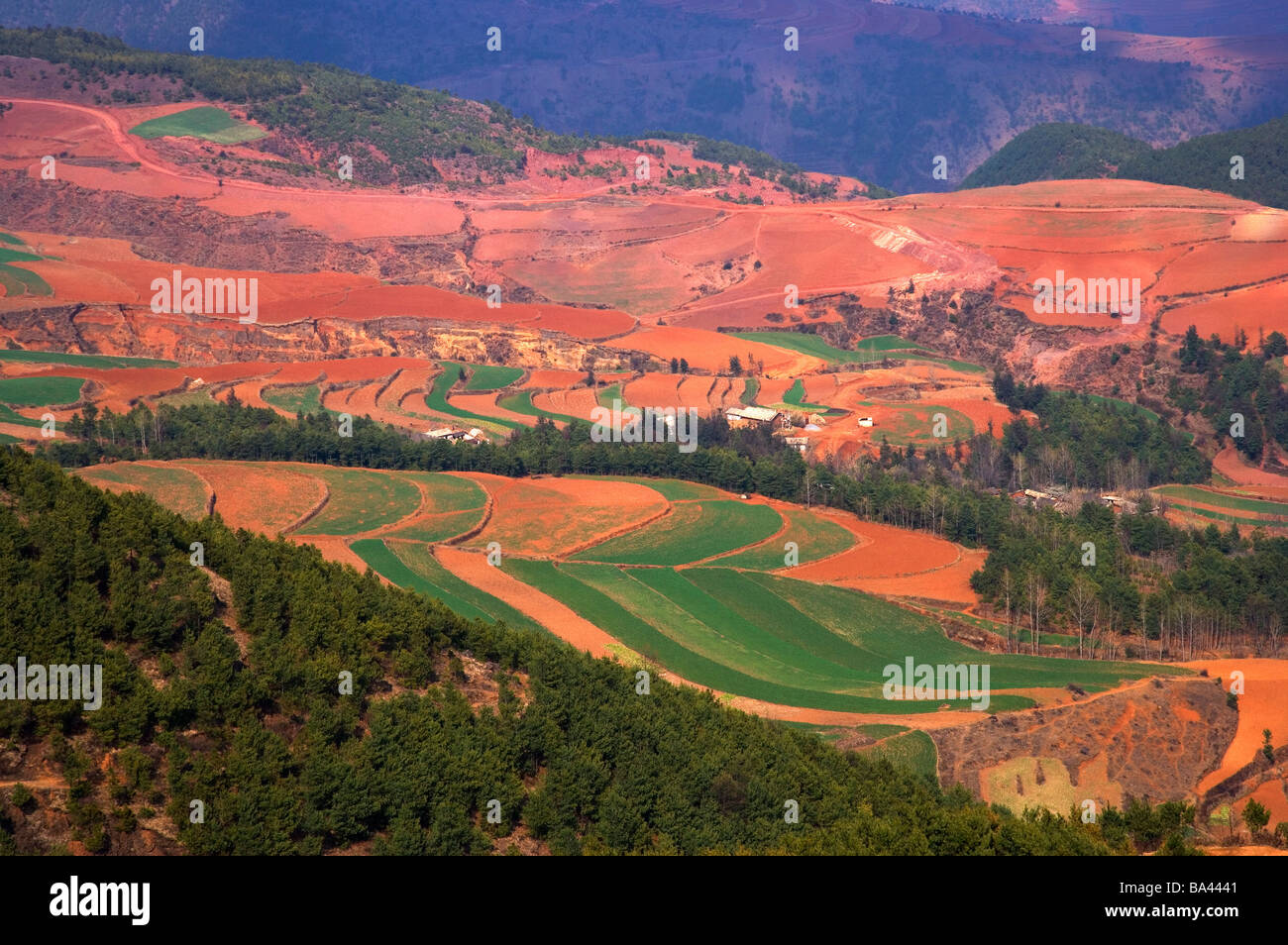 China Yunnan Province Dongchuan Red Land Stock Photo - Alamy