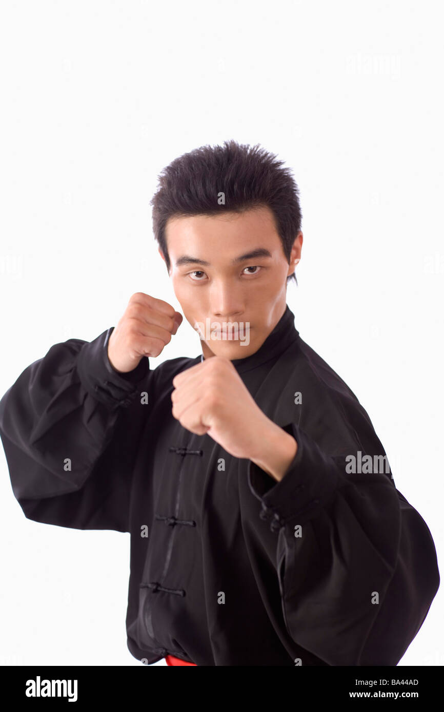 Fighting pose fist young man hi-res stock photography and images - Alamy