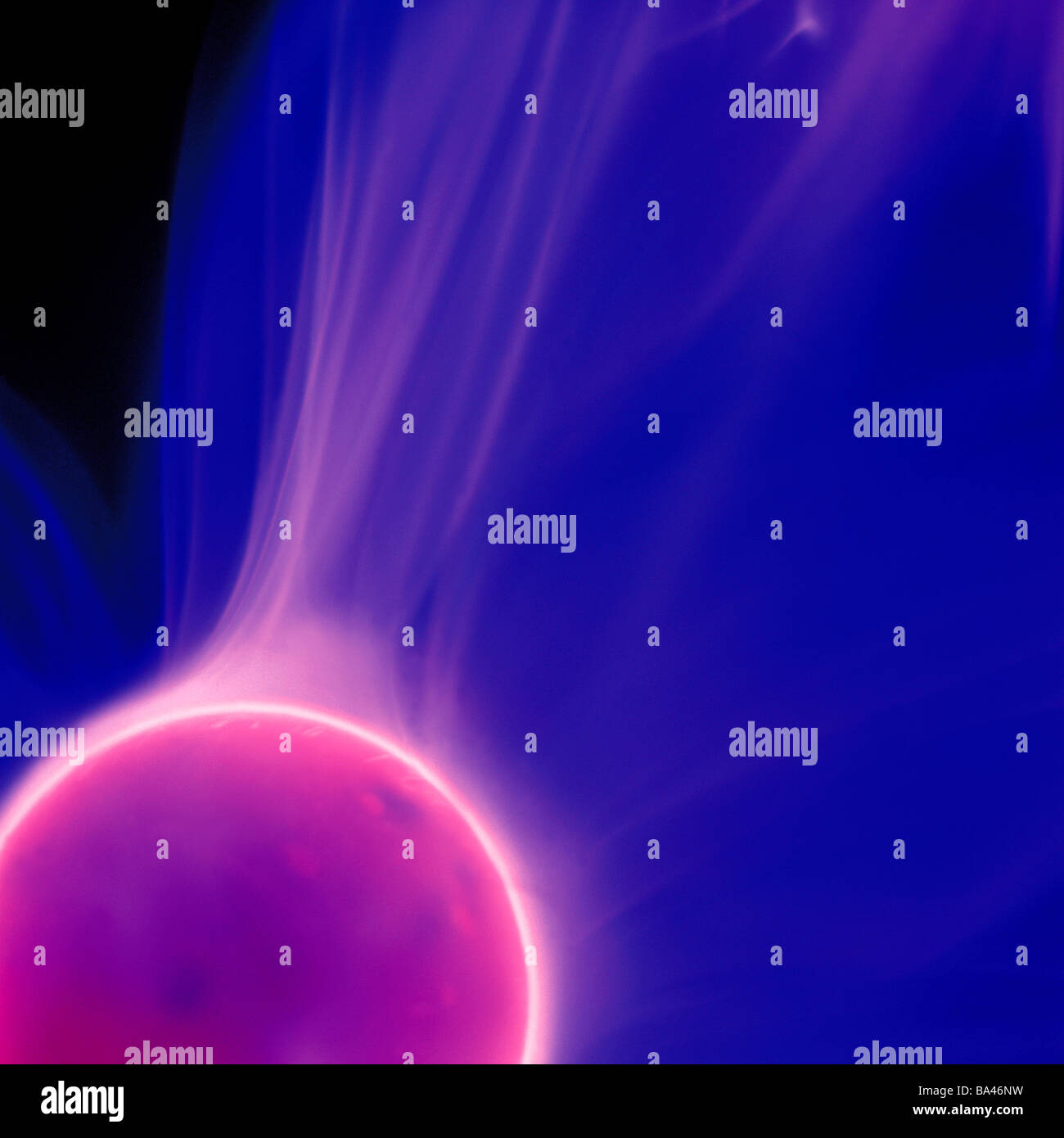 Plasma ball close up Stock Photo - Alamy
