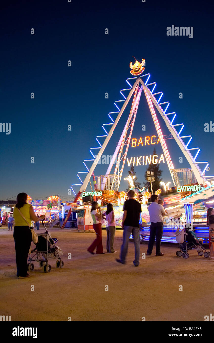 Funfair attraction, Spain Stock Photo - Alamy