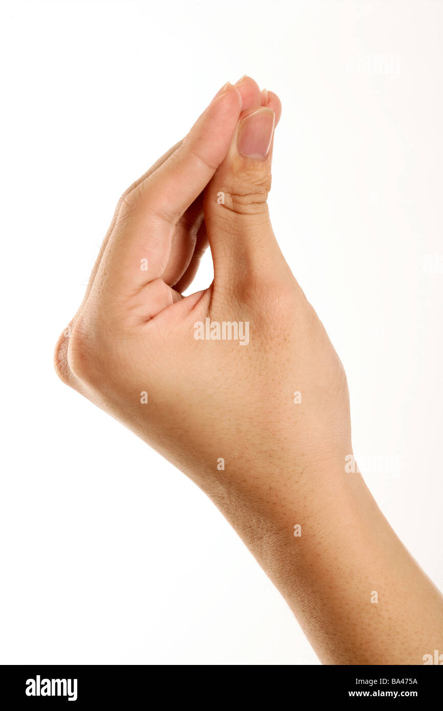Hand gesture of nothing Stock Photo - Alamy