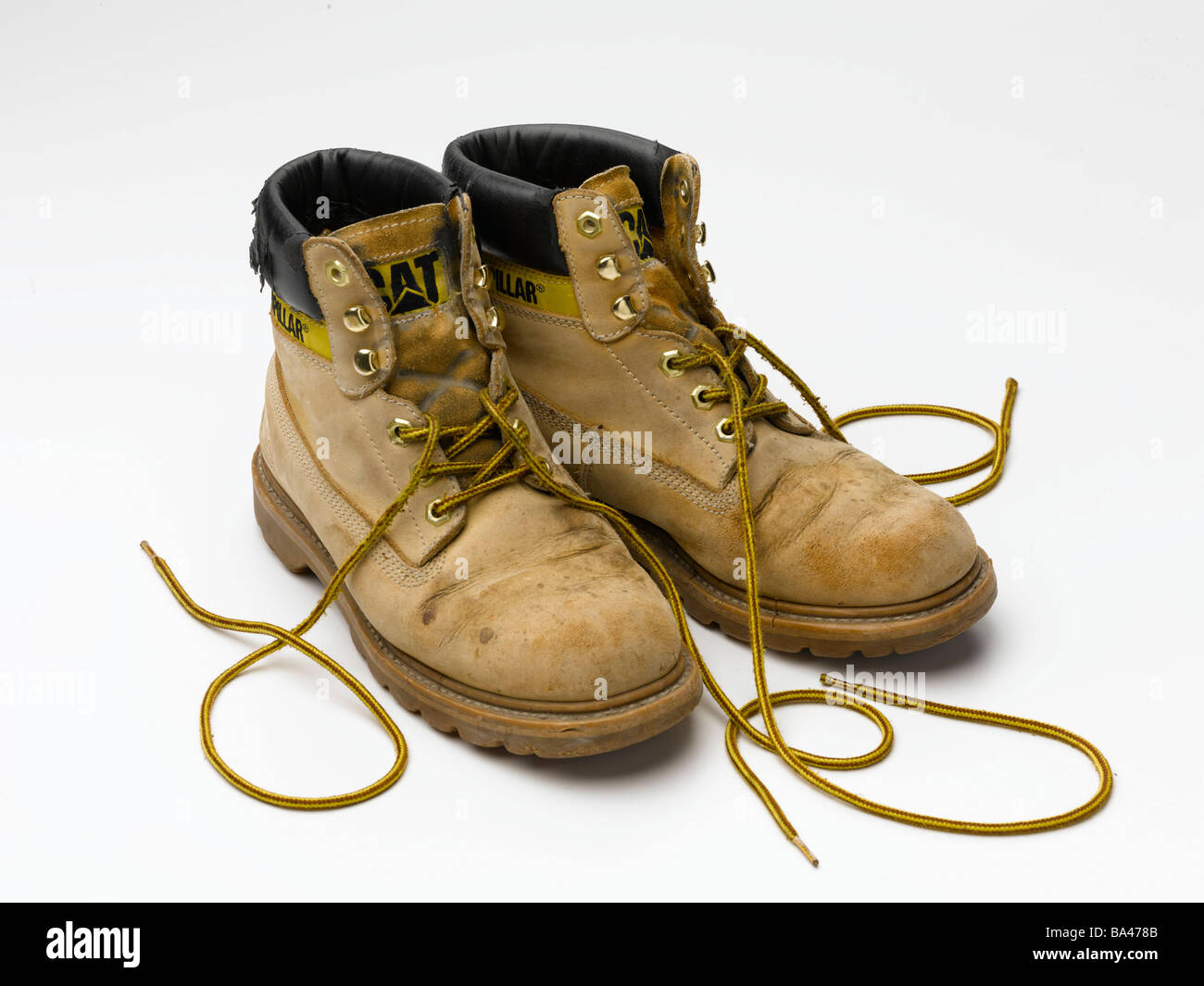 old work boots Stock Photo - Alamy
