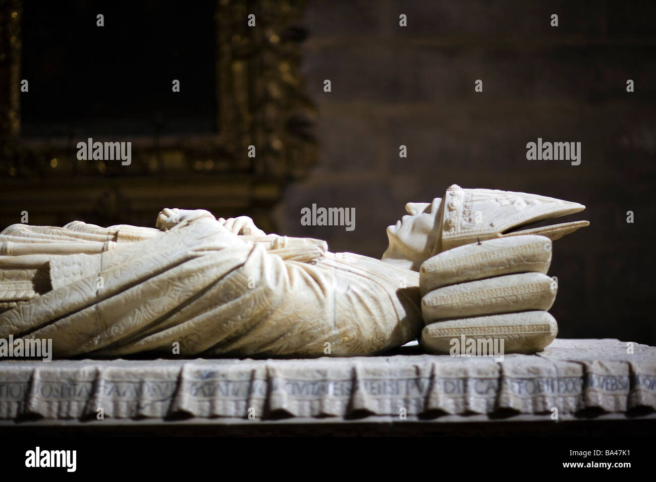 Alabaster tomb and sculpture of Gonzalo de Mena anonymous work 1401 ...