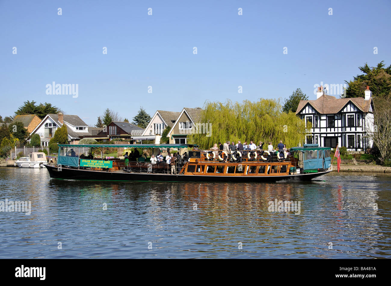 River cruise, River Thames, Old Windsor, Berkshire, England, United ...