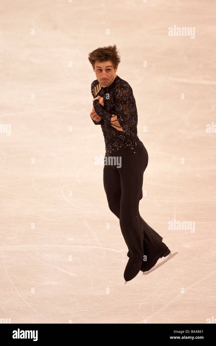 Brian Joubert FRA competing in the Men Free at the 2009 World Figure ...