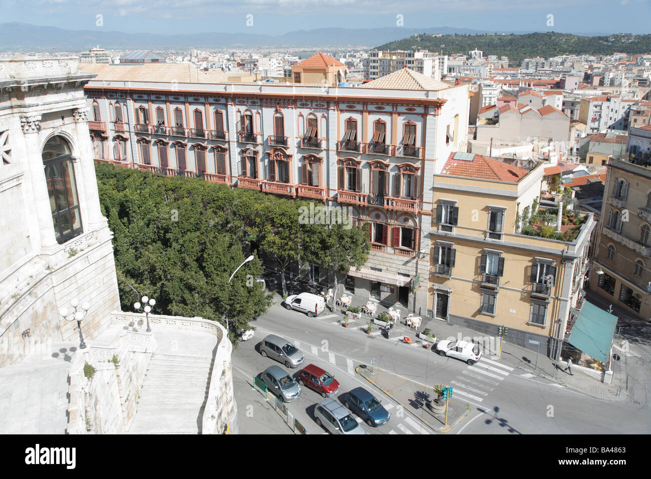 Bastione San Remy, Cagliari, Sardinia, Italy Stock Photo - Alamy