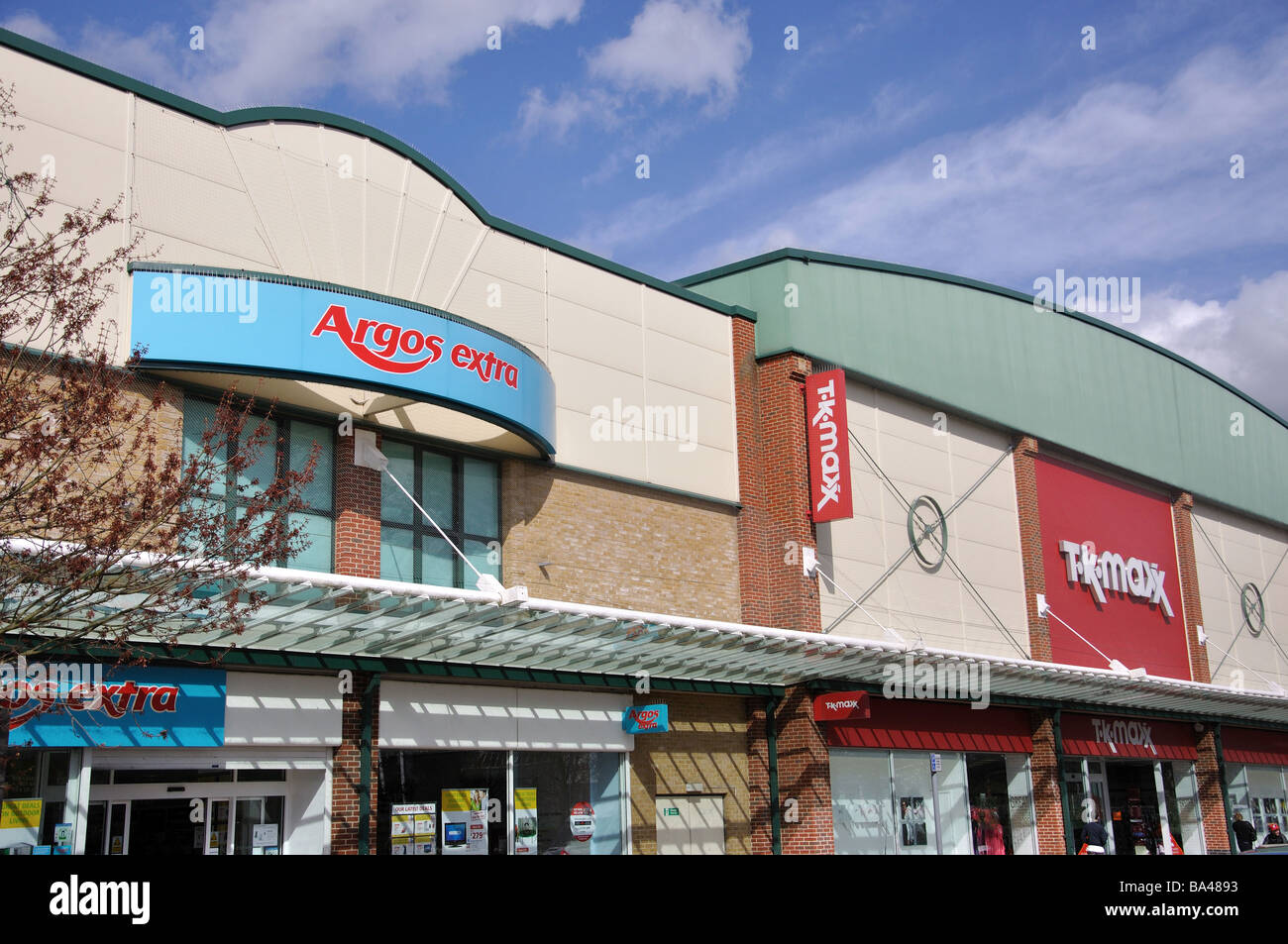 Argos and T.K. Maxx stores, Queensway, Crawley, West Sussex, England ...