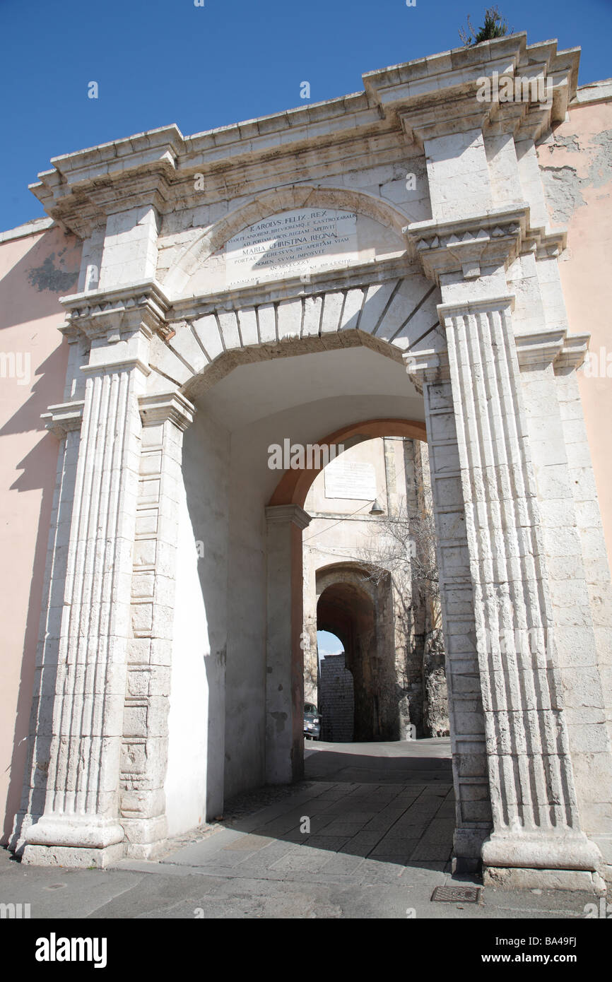 Castello cagliari sardinia gate hi-res stock photography and images - Alamy