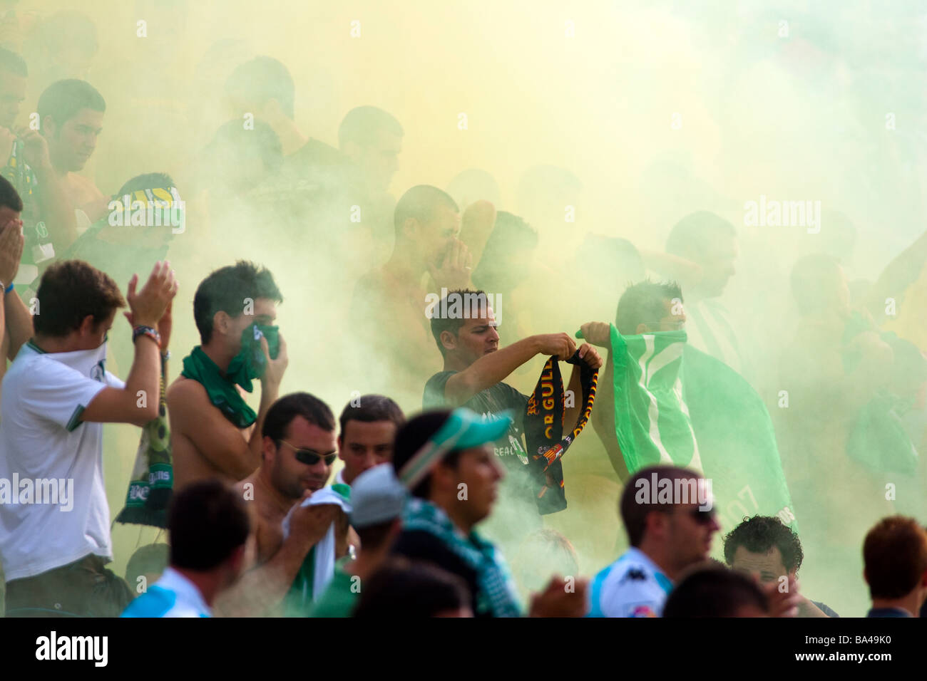 Football flare smoke hi-res stock photography and images - Alamy