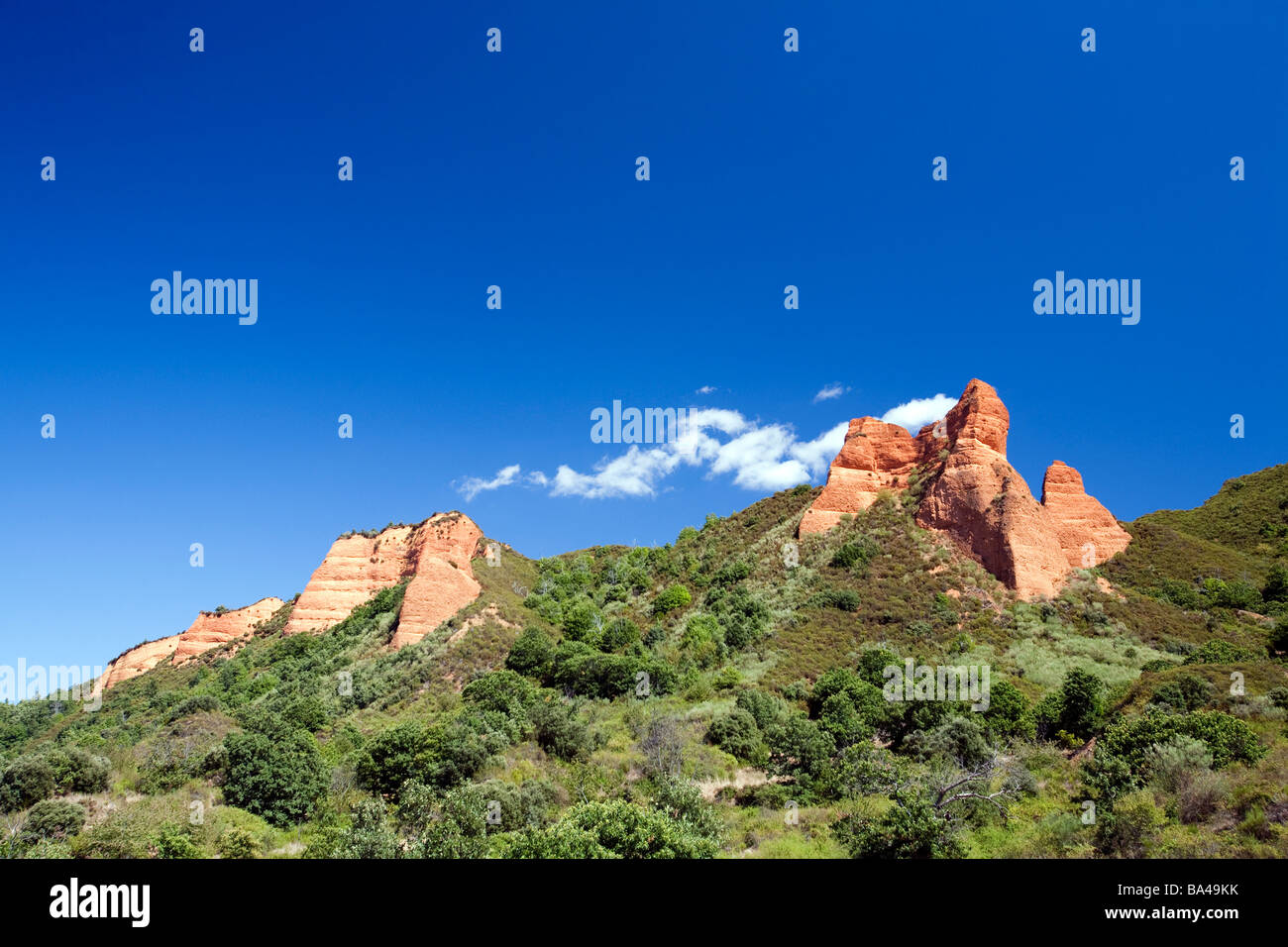 Roman gold mine of Las Medulas El Bierzo region province of Leon ...