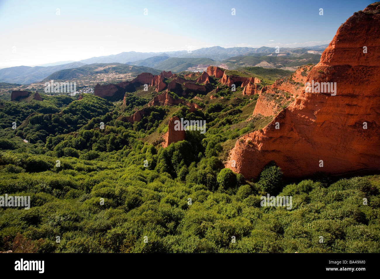 Roman gold mine of Las Medulas El Bierzo region province of Leon ...