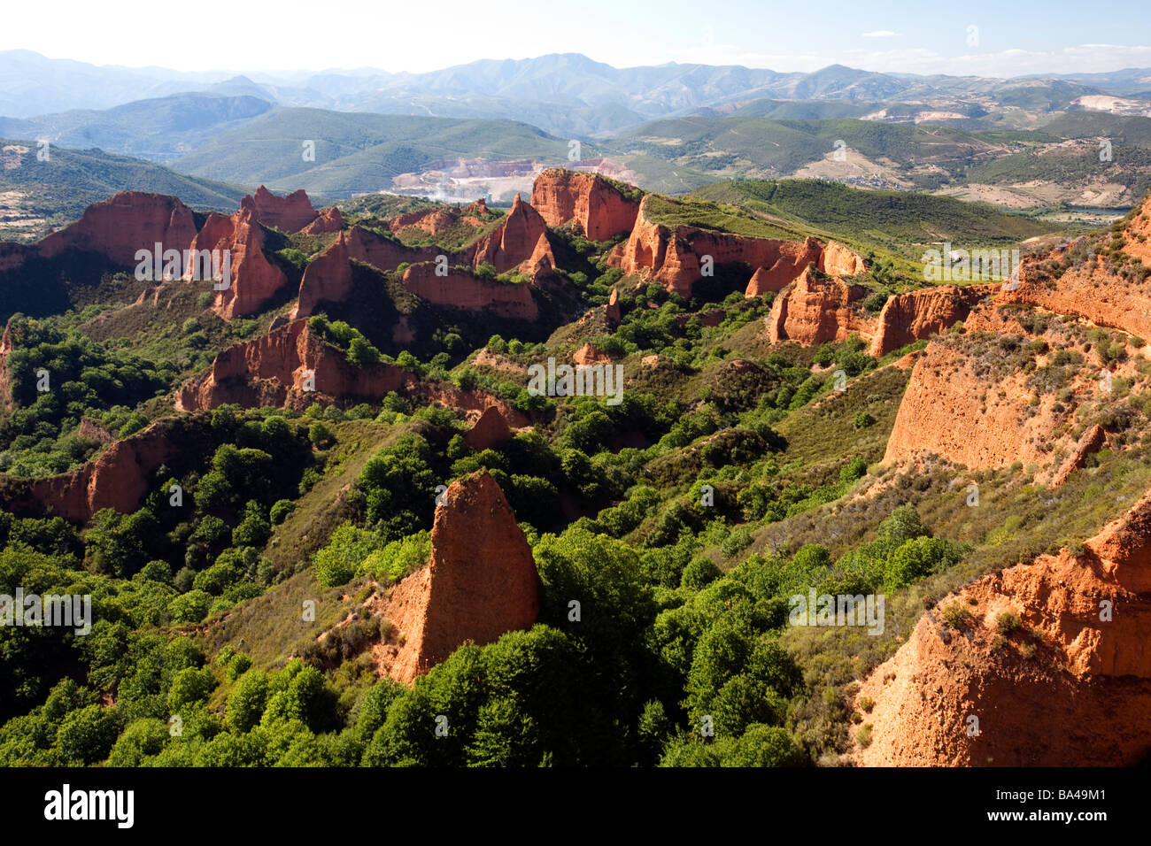 Roman gold mine of Las Medulas El Bierzo region province of Leon ...
