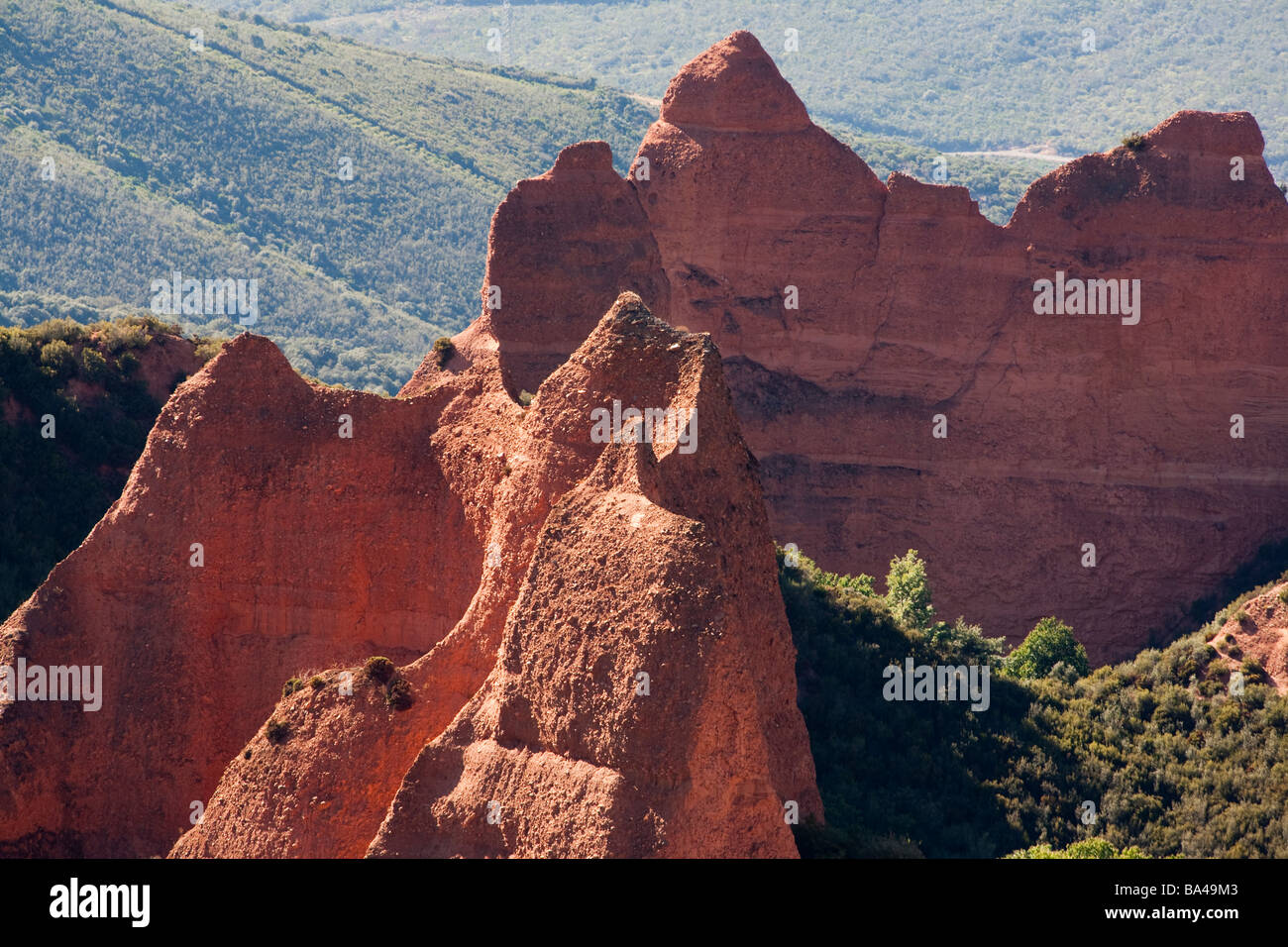 Roman gold mine of Las Medulas El Bierzo region province of Leon ...