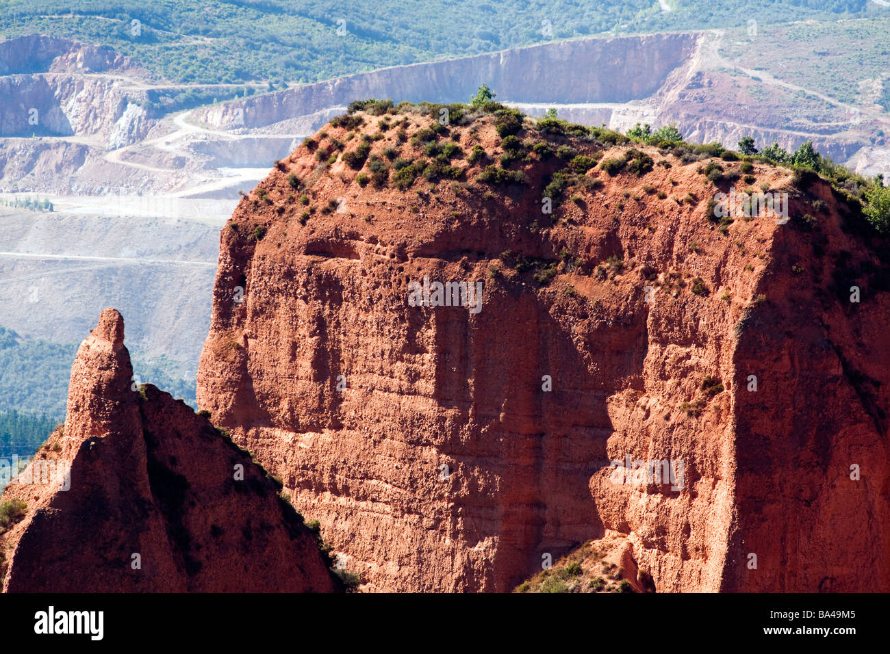 Roman gold mine of Las Medulas El Bierzo region province of Leon ...