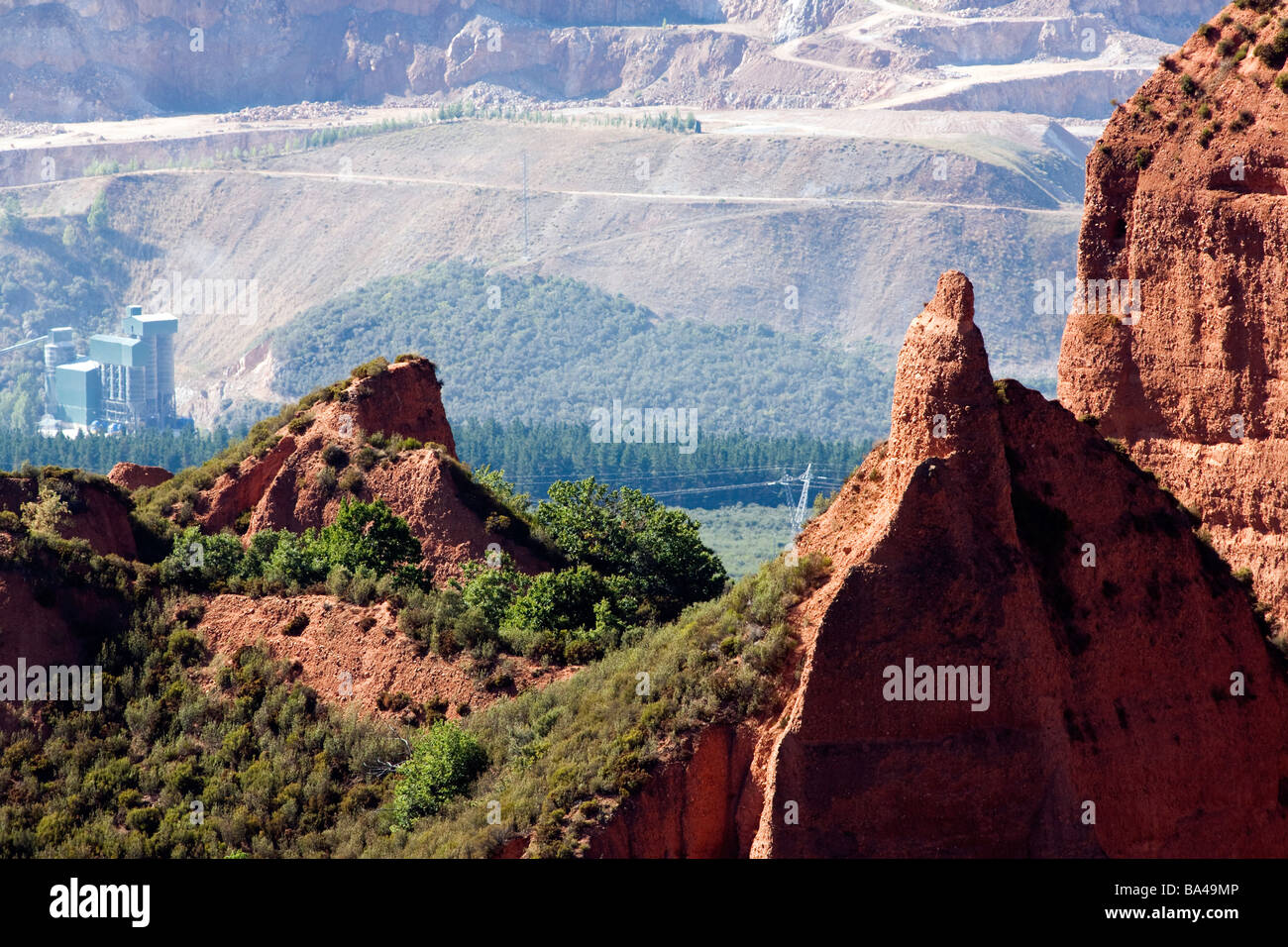 Roman gold mine of Las Medulas El Bierzo region province of Leon ...