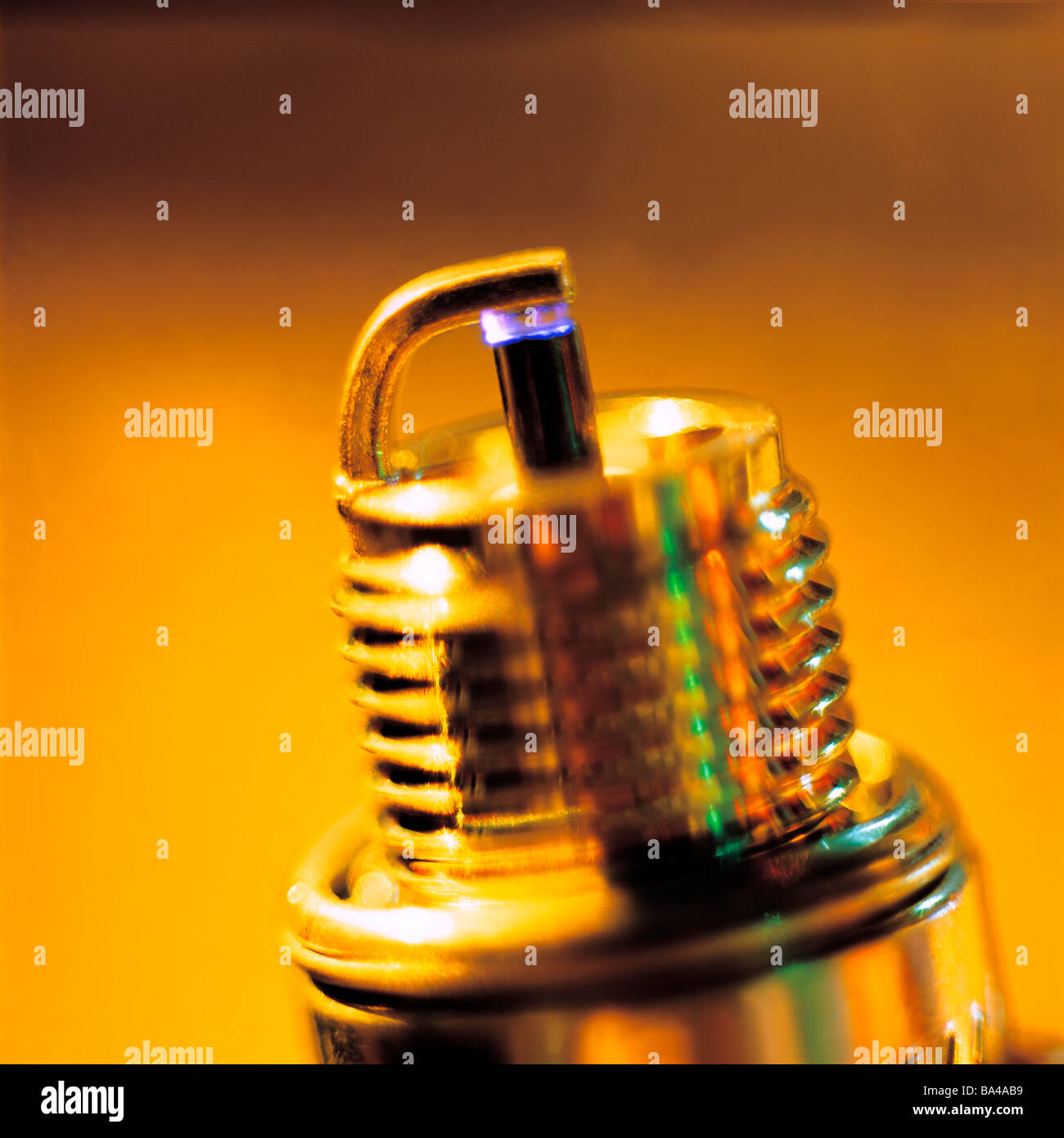 Detail of a spark plug Stock Photo - Alamy