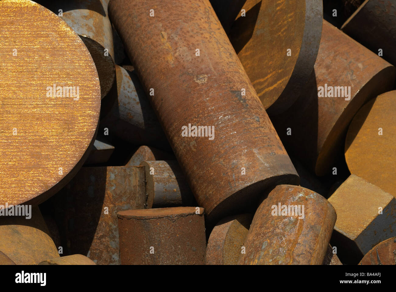 Scrap metal scrap metal-place steel rusts many rusty geometrically ...