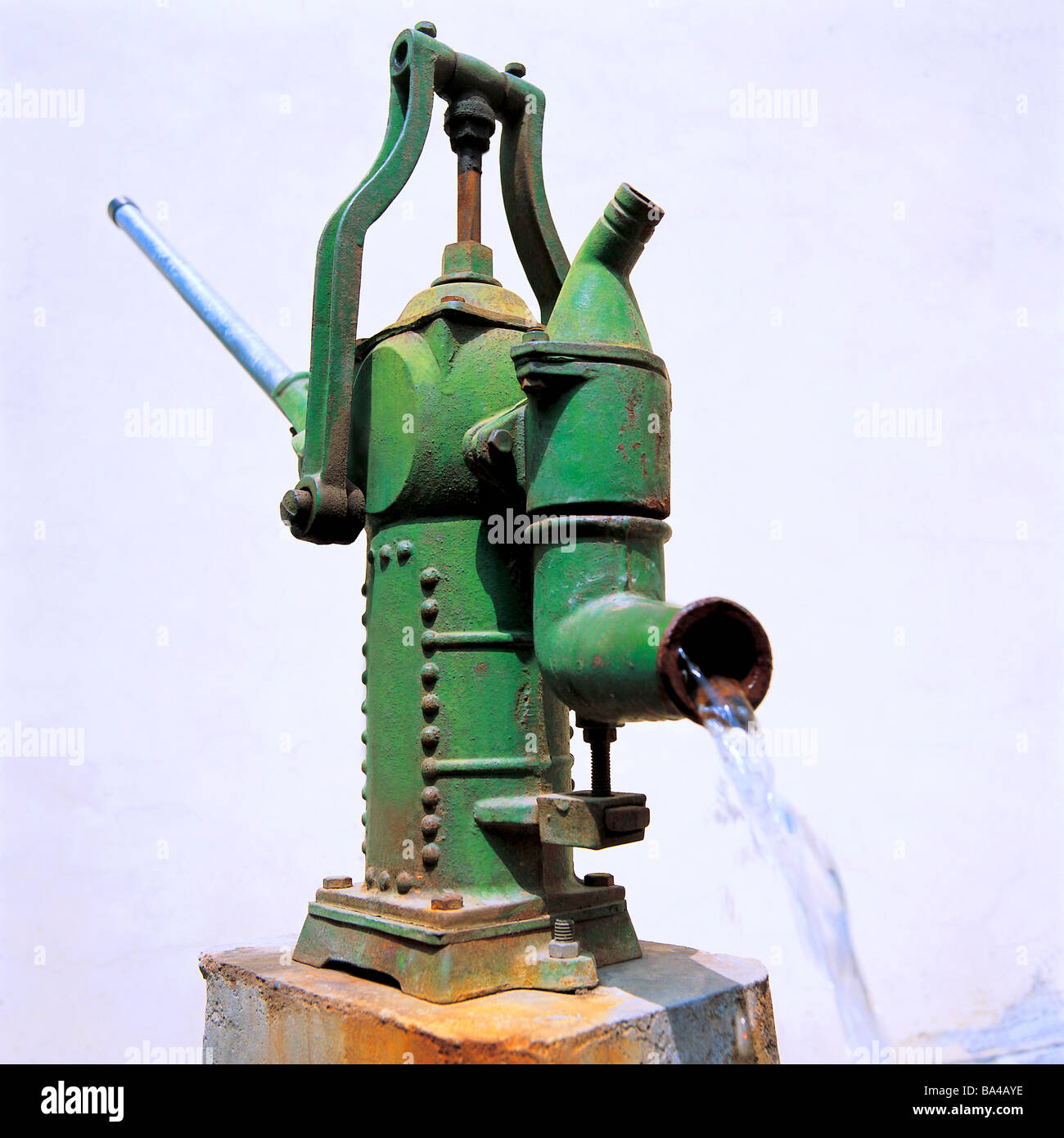 Water flowing through a water pump close up Stock Photo - Alamy