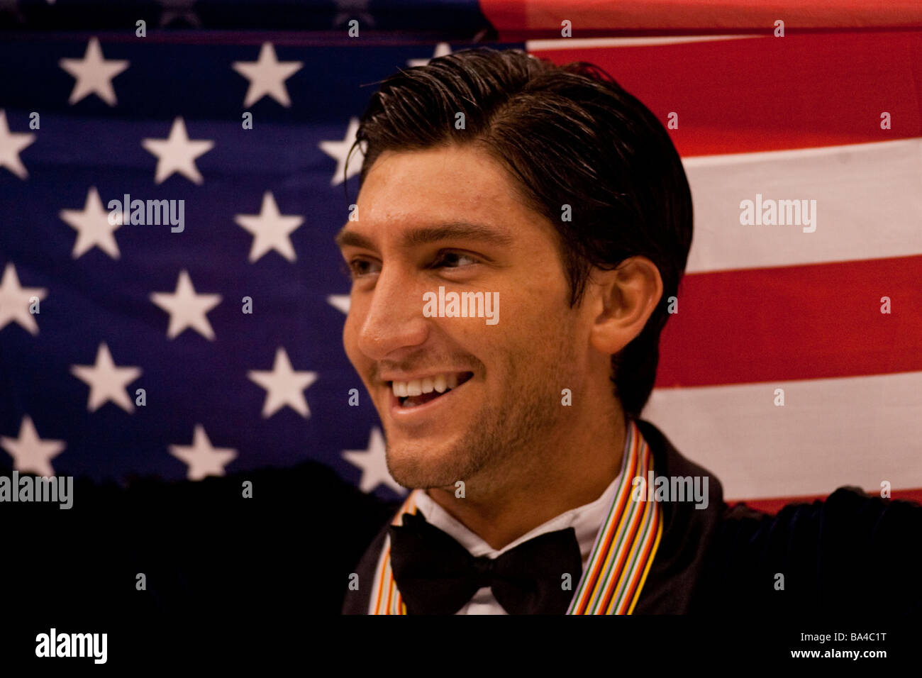 Evan Lysacek USA gold medal winner in the Men competition at the 2009 ...
