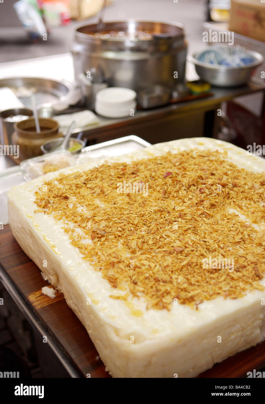 Salty cake in stall Stock Photo - Alamy
