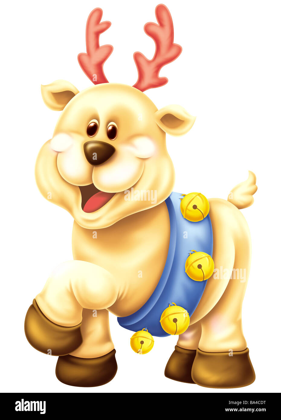 Deer with bells Stock Photo - Alamy