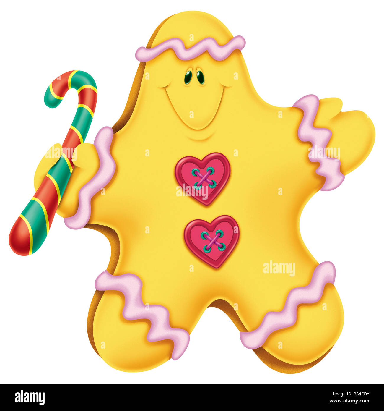 Gingerbread man side view cookie hi-res stock photography and images ...