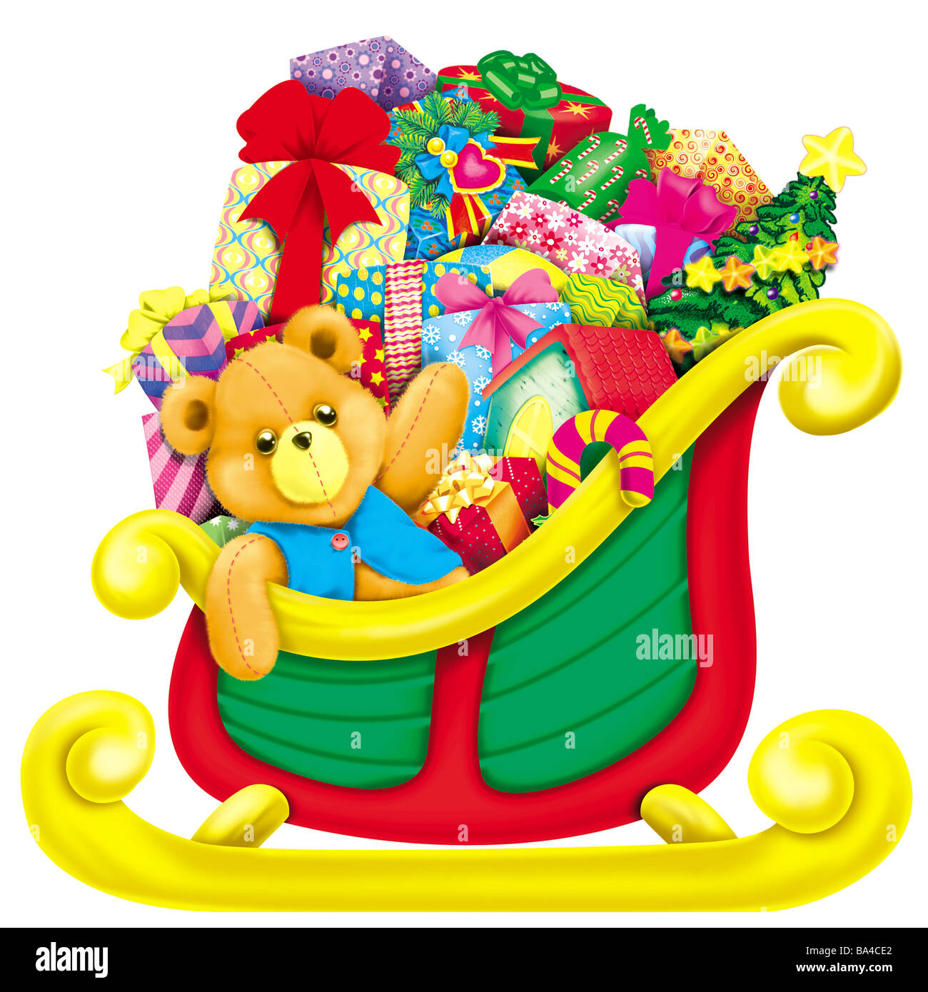 Christmas decoration white toy Cut Out Stock Images & Pictures - Alamy