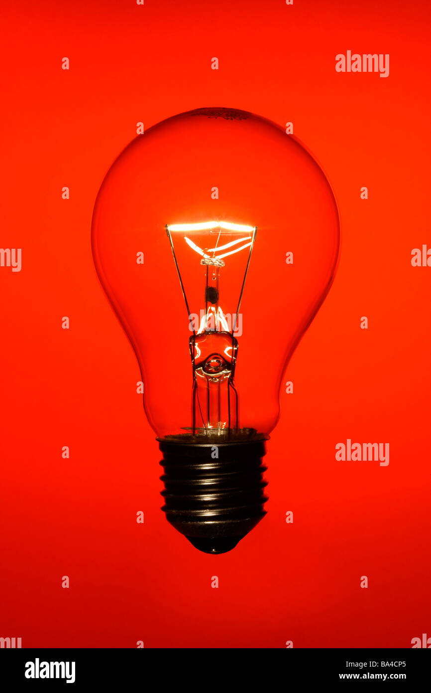 A lit light bulb Stock Photo - Alamy