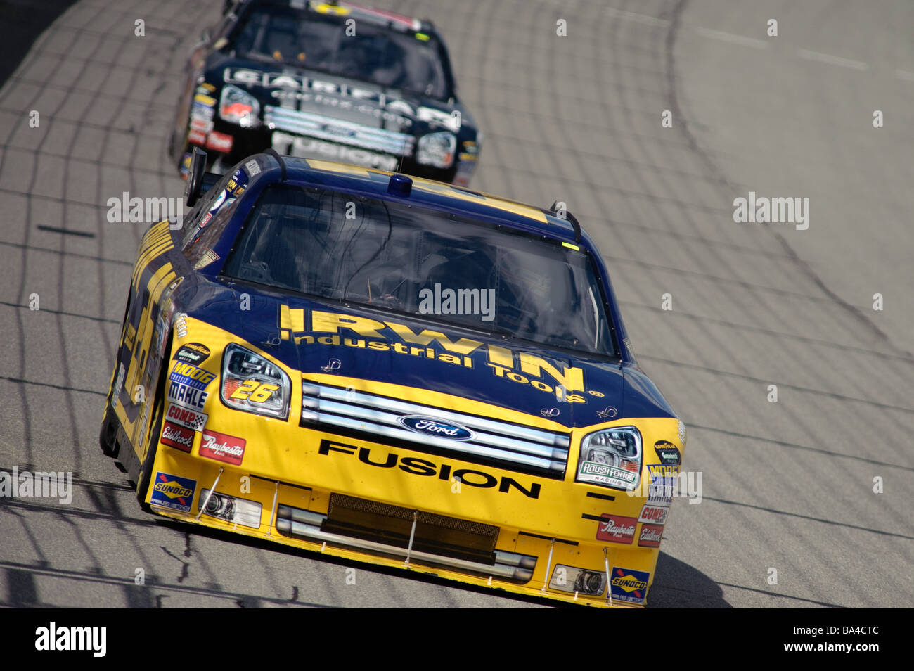 Jamie McMurray drives his Ford Fusion Sprint Cup car in the 3M ...
