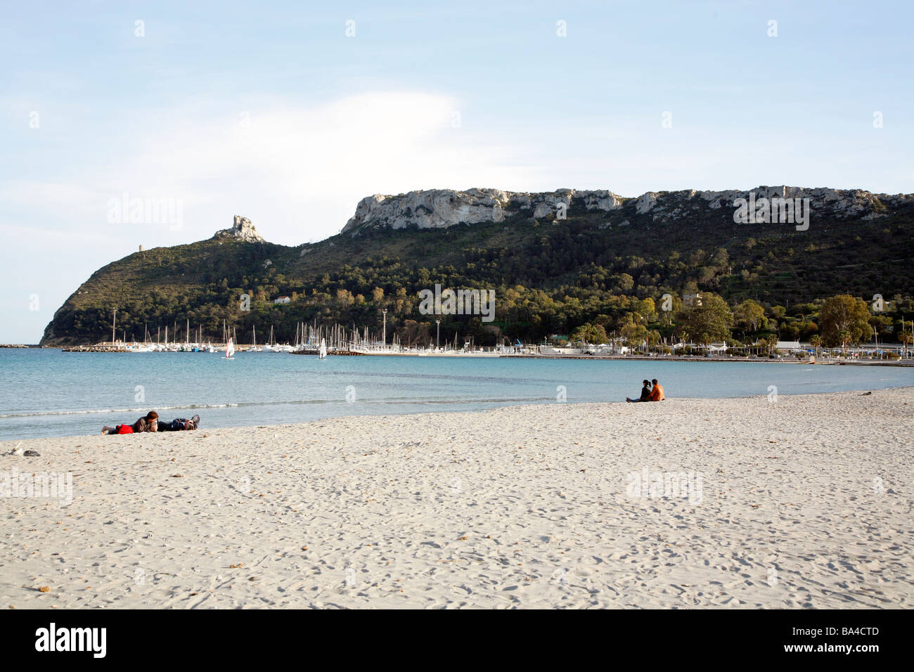 Poetto Beach, Cagliari, Sardinia, Italy Stock Photo - Alamy