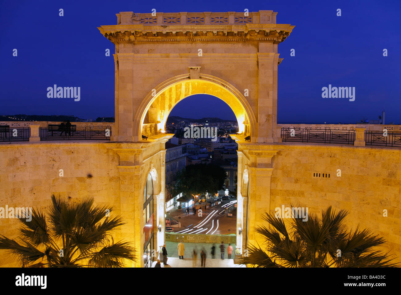 Bastione San Remy, Cagliare, Sardinia, Italy Stock Photo - Alamy