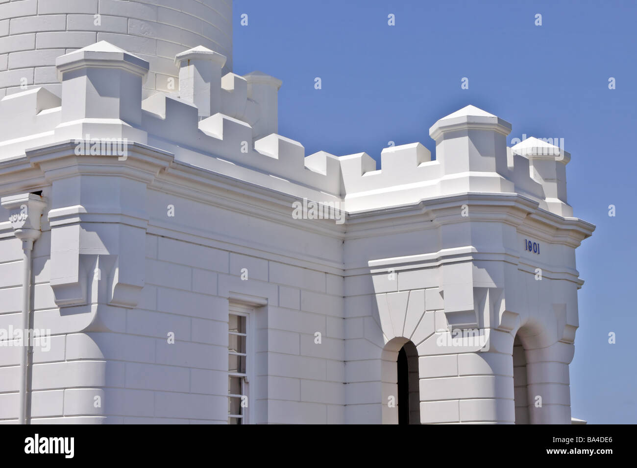 Old public building detail of the oldest operational lighthouse in ...