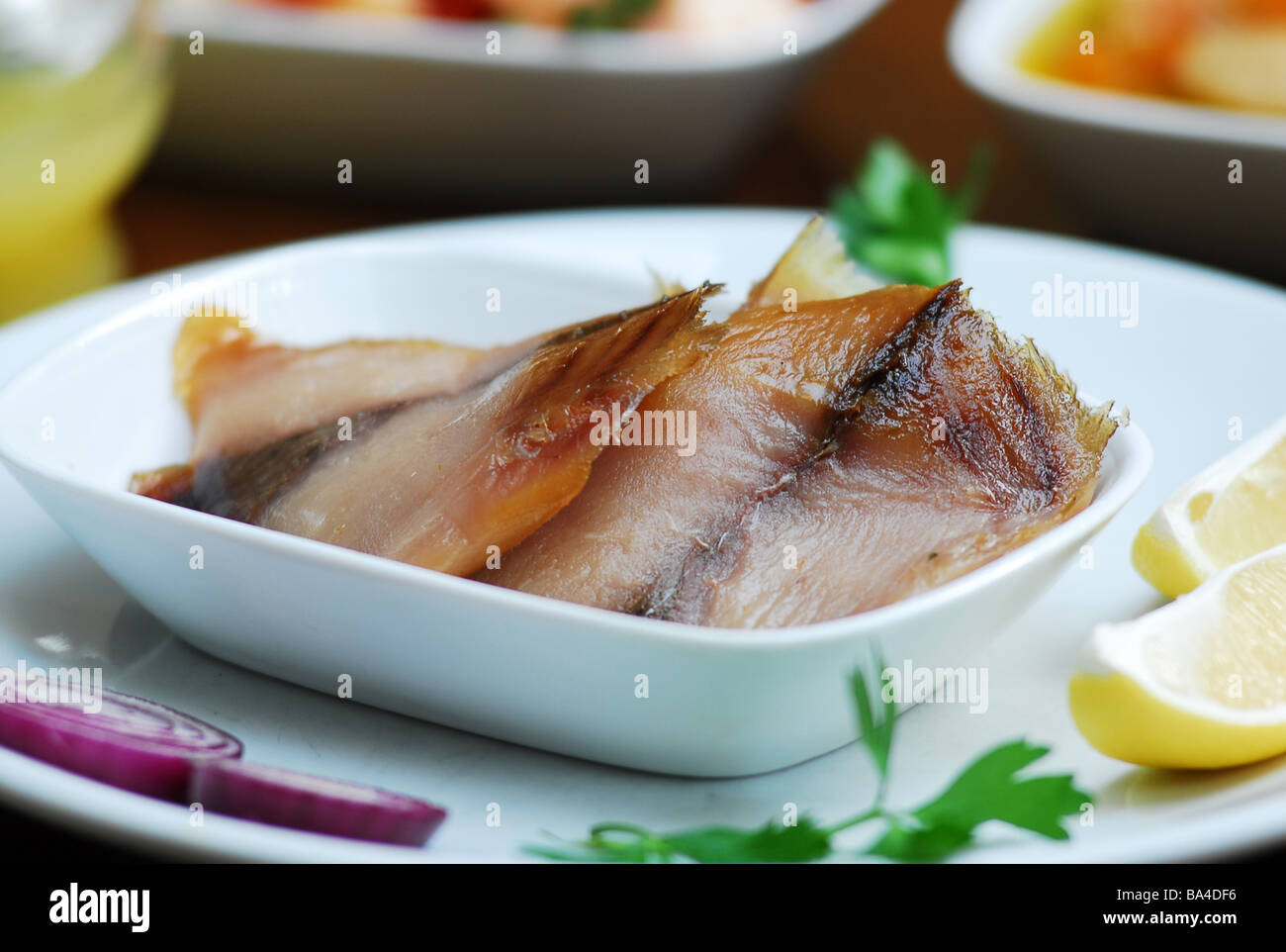 Smoked mackerel fish in hi-res stock photography and images - Alamy