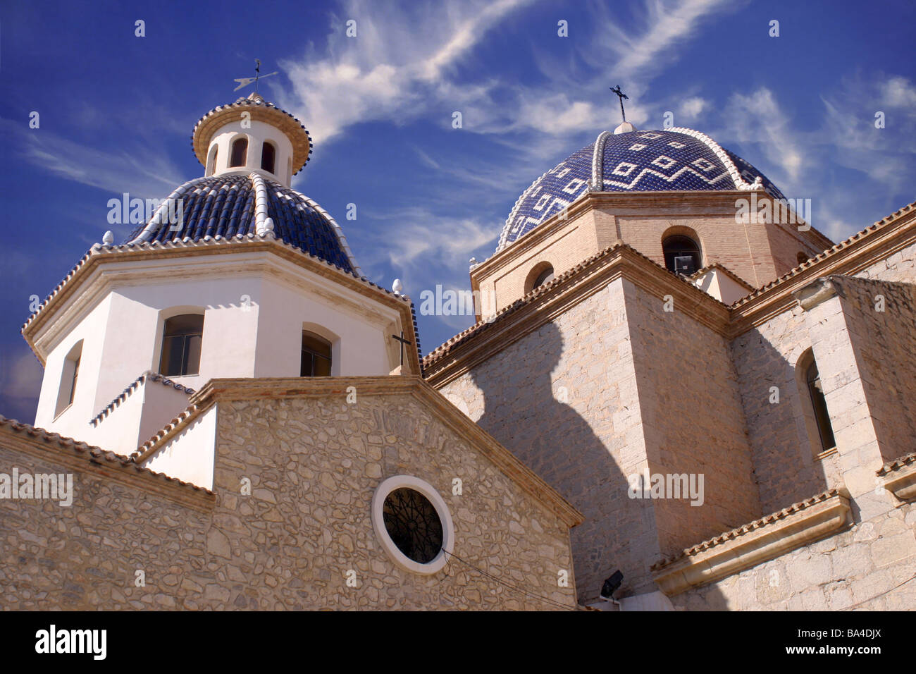 The Church of the Virgen del Consuelo Altea Alicante Spain Stock Photo ...